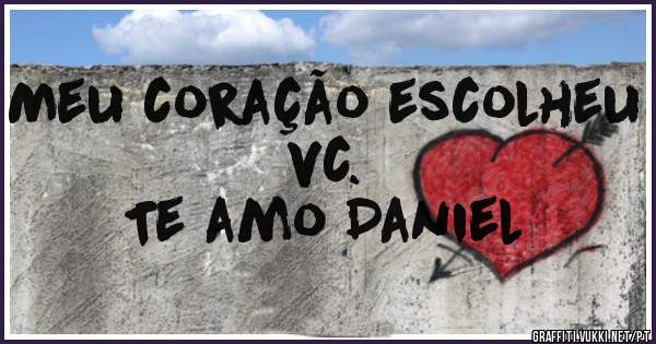 Papel De Parede Com Nome Daniel Mania De Você: Daniel Se Encanta Por